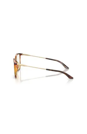 Armani Exchange 52mm Irregular Optical Glasses - Tortoise