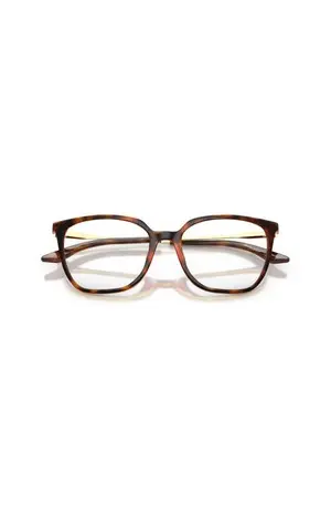 Armani Exchange 52mm Irregular Optical Glasses - Tortoise