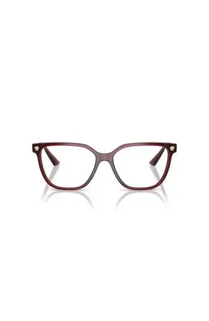 Versace 55mm Square Optical Glasses - Red