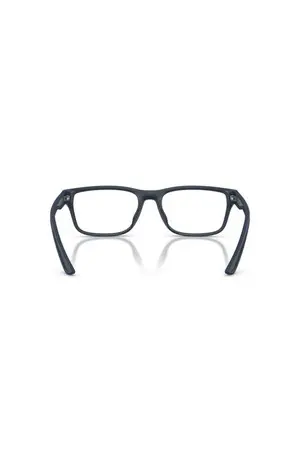 Emporio Armani Rectangle Full Rim Eyeglasses - Blue