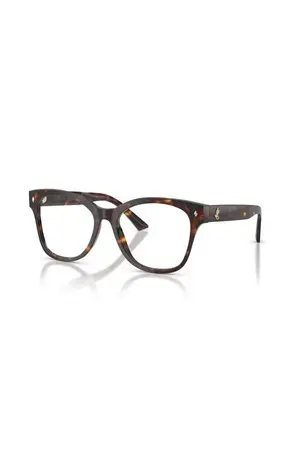 JIMMY CHOO 54mm Square Optical Glasses - Tortoise