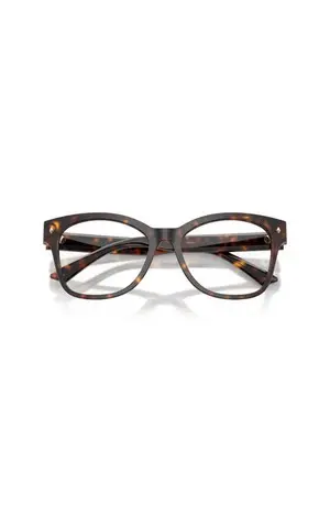 JIMMY CHOO 54mm Square Optical Glasses - Tortoise