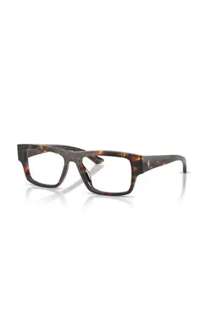 FERRARI 54mm Rectangle Optical Glasses - Tortoise