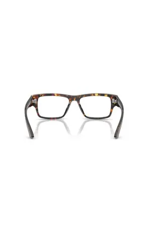 FERRARI 54mm Rectangle Optical Glasses - Tortoise