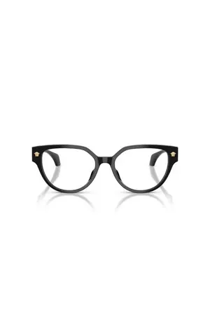 Versace 53mm Cat Eye Optical Glasses - Black