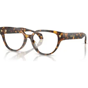 Versace 53mm Cat Eye Optical Glasses Tortoise
