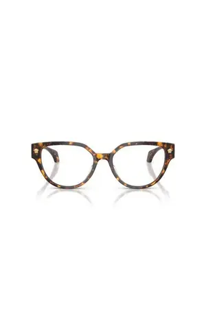 Versace 53mm Cat Eye Optical Glasses - Tortoise
