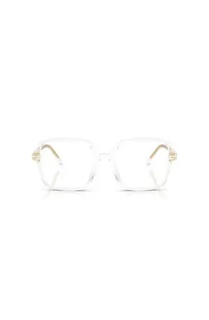 Dolce & Gabbana 53mm Square Optical Glasses - Transparent