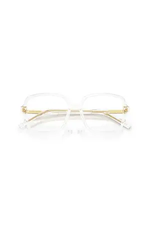 Dolce & Gabbana 53mm Square Optical Glasses - Transparent