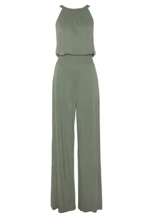 LASCANA Halter Neck Wide Leg Jumpsuit