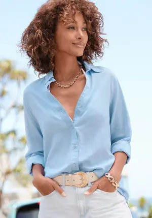 LASCANA Button-down Shirt With Classic Collar