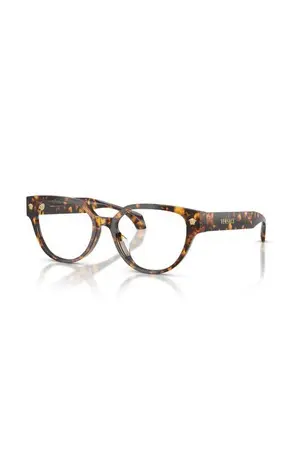 Versace 53mm Cat Eye Optical Glasses - Tortoise