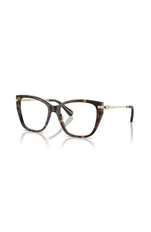 SWAROVSKI 55mm Cat Eye Optical Glasses - Tortoise