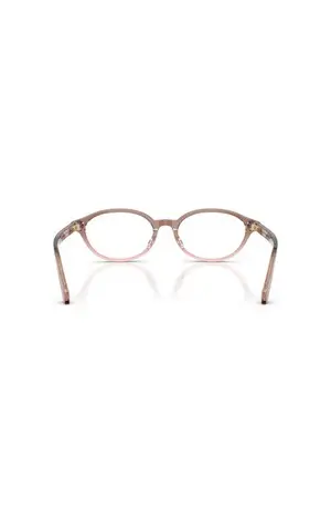 Versace 53mm Oval Optical Glasses - Brown