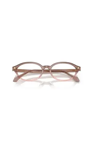 Versace 53mm Oval Optical Glasses - Brown