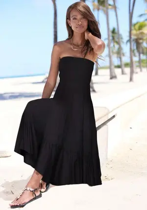 LASCANA Convertible Tiered Dress