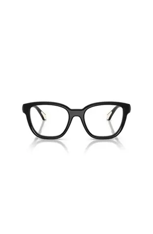 Moncler 53mm Rectangle Optical Glasses - Black