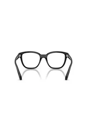 Moncler 53mm Rectangle Optical Glasses - Black