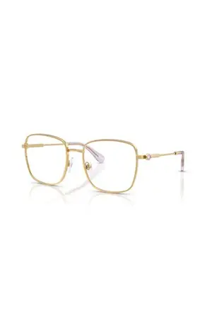 SWAROVSKI 53mm Square Optical Glasses - Gold
