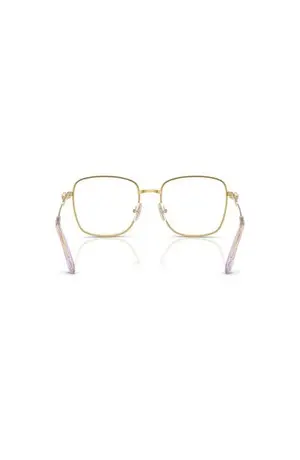 SWAROVSKI 53mm Square Optical Glasses - Gold