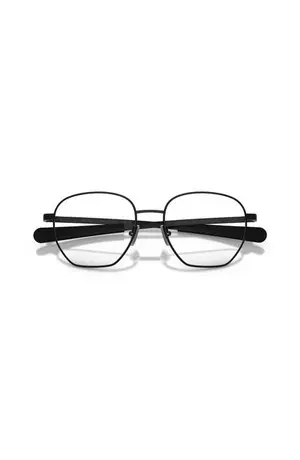 Moncler 53mm Oval Optical Glasses - Black