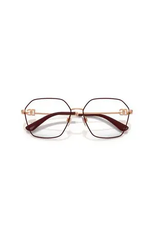 Dolce & Gabbana 56mm Phantos Optical Glasses - Copper