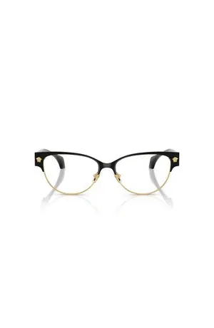 Versace 53mm Cat Eye Optical Glasses - Black