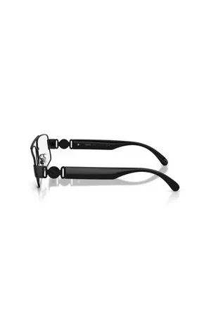 Versace 58mm Rectangle Optical Glasses - Black