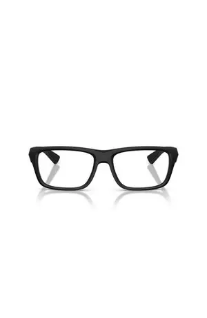 Prada 54mm Rectangle Optical Glasses - Black