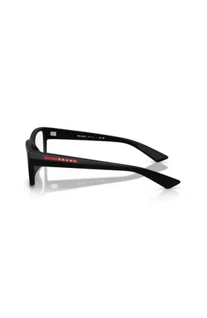 Prada 54mm Rectangle Optical Glasses - Black