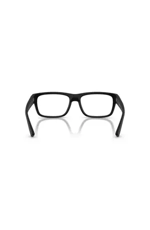 Prada 54mm Rectangle Optical Glasses - Black