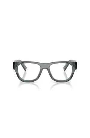 Prada 53mm Square Optical Glasses - Grey