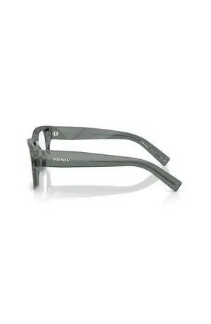 Prada 53mm Square Optical Glasses - Grey