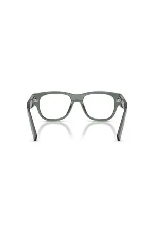 Prada 53mm Square Optical Glasses - Grey