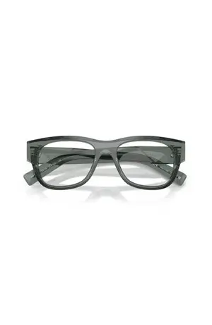 Prada 53mm Square Optical Glasses - Grey