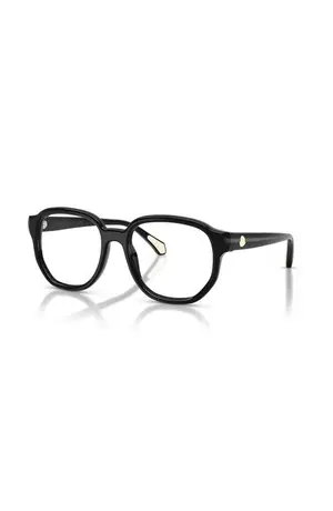 Moncler 55mm Rectangle Optical Glasses - Black