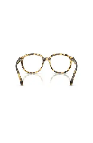 Moncler 55mm Rectangle Optical Glasses - Tortoise