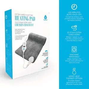 PURSONIC Heated Poncho Shawl & Xl Full Body Heating Pad