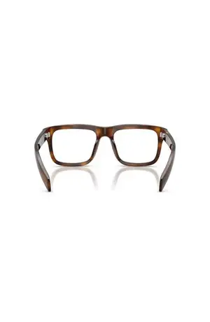 Prada 54mm Rectangle Optical Glasses - Tortoise