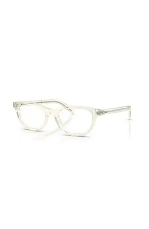 Prada 52mm Oval Optical Glasses - Brown