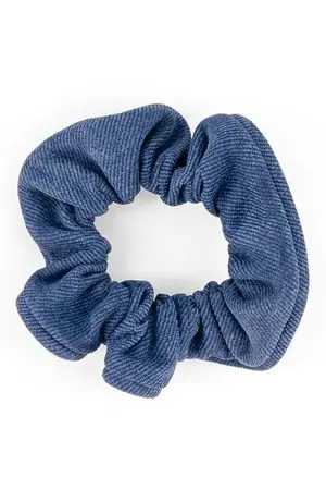 Alexandre De Paris Allure Denim Scrunchie - Blue