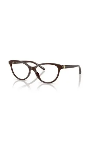 Armani Exchange 54mm Cat Eye Optical Glasses - Brown