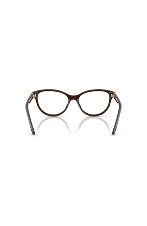 Armani Exchange Cat Eye Full Rim Eyeglasses - Brown