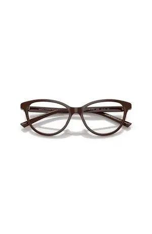 Armani Exchange Cat Eye Full Rim Eyeglasses - Brown