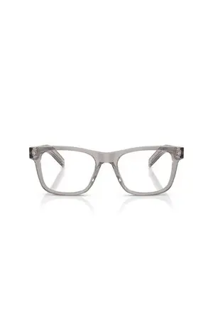 Prada 54mm Rectangle Optical Glasses - Grey