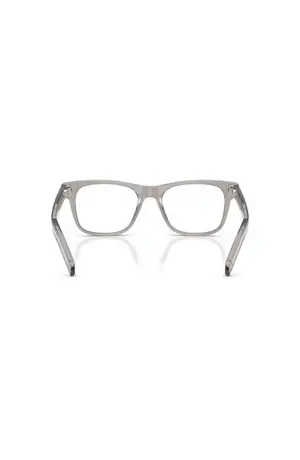 Prada 54mm Rectangle Optical Glasses - Grey