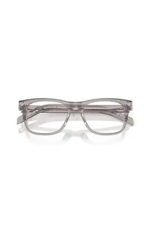 Prada 54mm Rectangle Optical Glasses - Grey