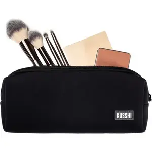KUSSHI Essentials Cosmetics Pouch - Black/pink