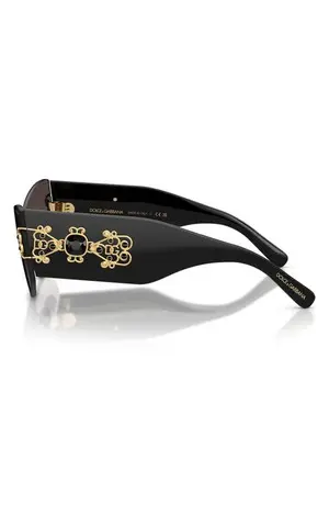 Dolce & Gabbana 142mm Cat-eye Sunglasses - Black/grey Gradient