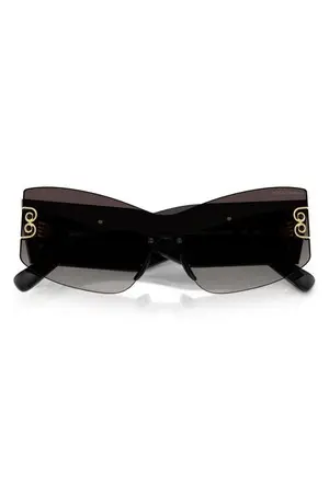 Dolce & Gabbana 142mm Cat-eye Sunglasses - Black/grey Gradient